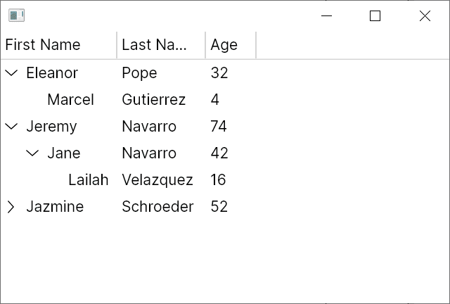 Creating a Hierarchical TreeDataGrid | Avalonia UI